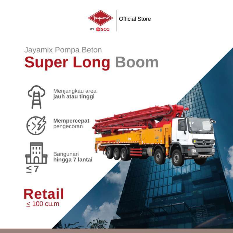Jual Jayamix by SCG Pompa Beton Super Long Boom [Retail] di Seller ...
