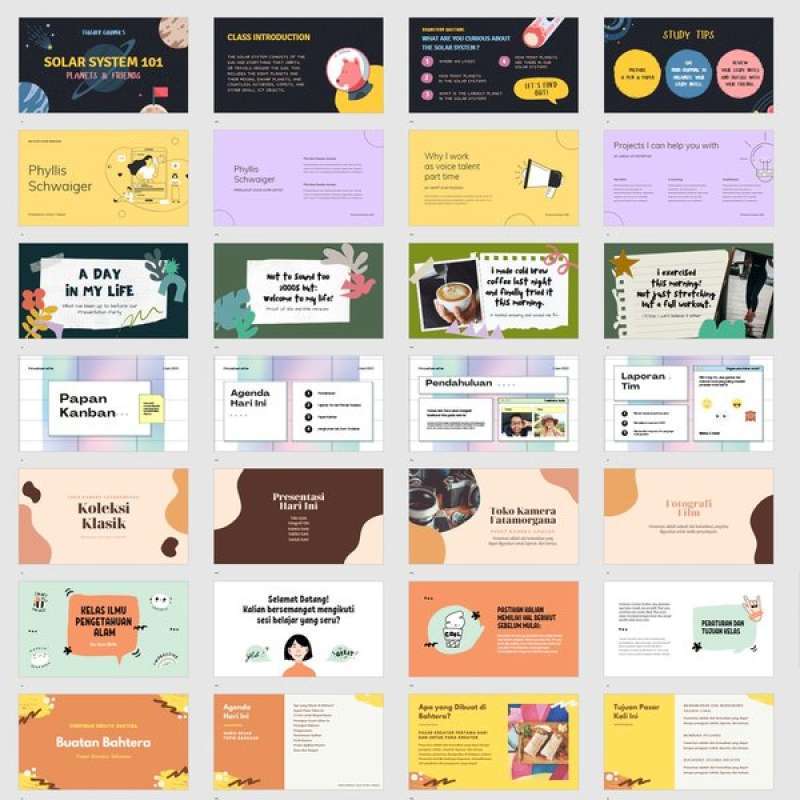 Jual Template Powerpoint Ppt Premium Terbaru 210 Desain - 50 Desain ...