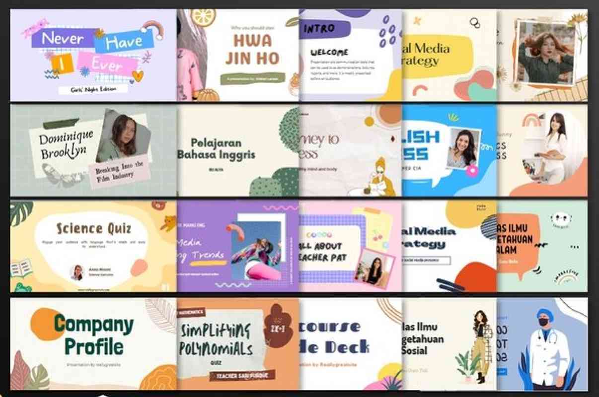 Jual Template Powerpoint Ppt Premium Terbaru 210 Desain - 50 Desain ...