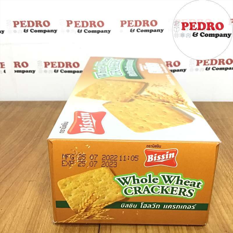 Jual Bissin whole wheat CRACKERS biskuit gandum 180 gram thailand di ...