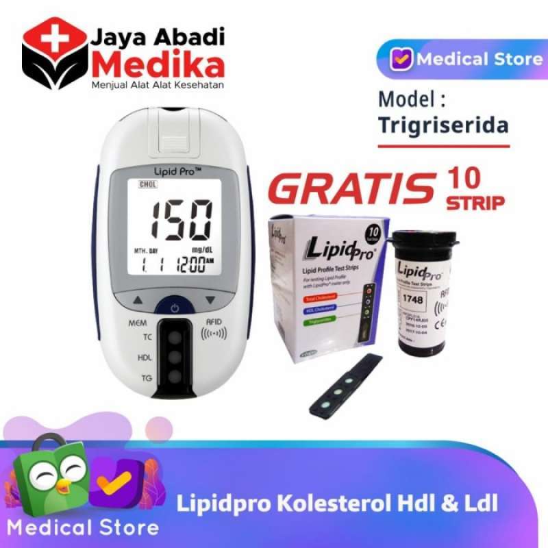 Jual Lipid Pro Include Strip Alat Tes Kolesterol Hdl Dan Ldl ...