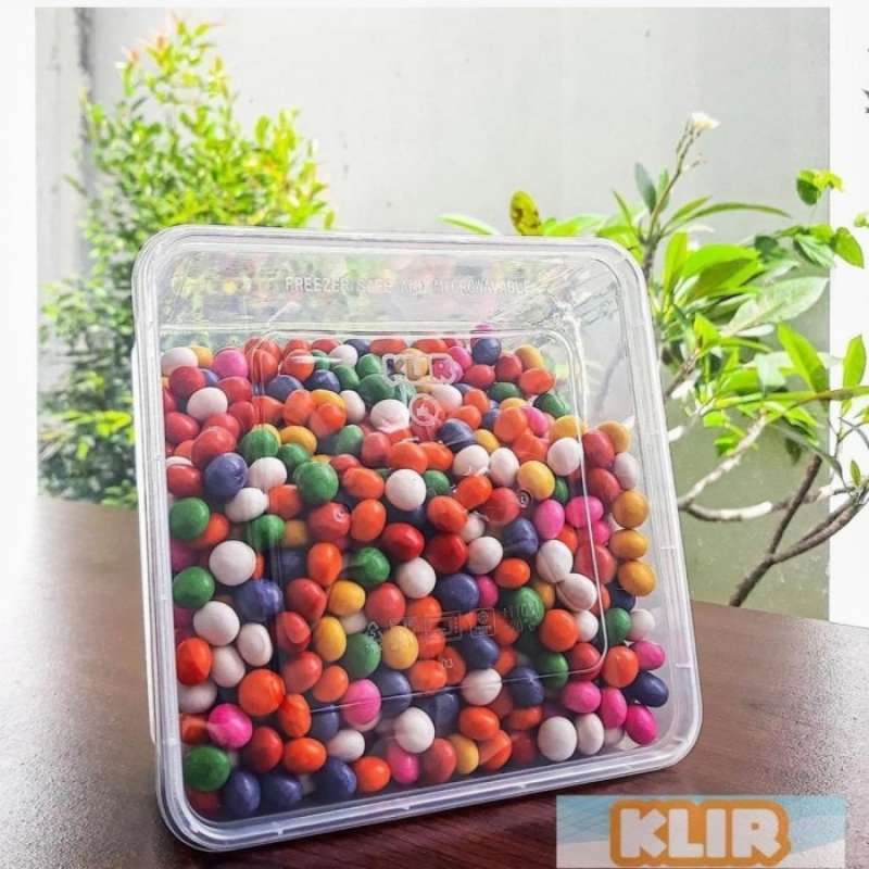 Jual Diskonnn Thinwall Klir 1500 Ml Square Anti Pecah Kotak Makan