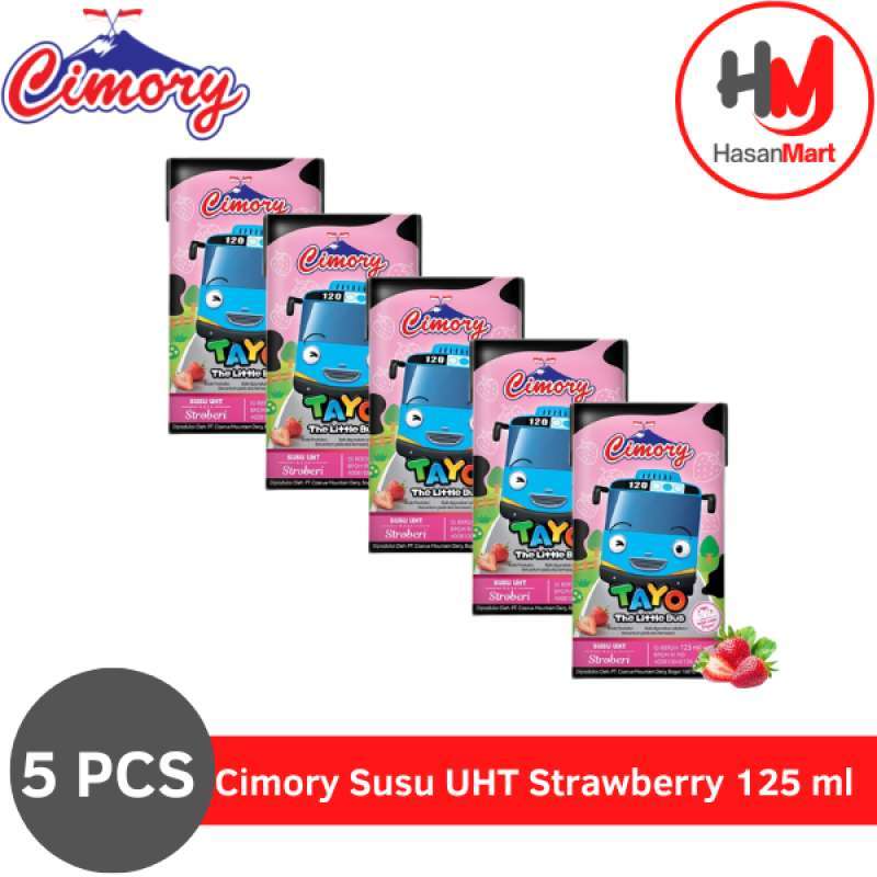 Promo Cimory Susu UHT Strawberry / Stroberi 125 ml [5 PCS] Diskon 10% ...