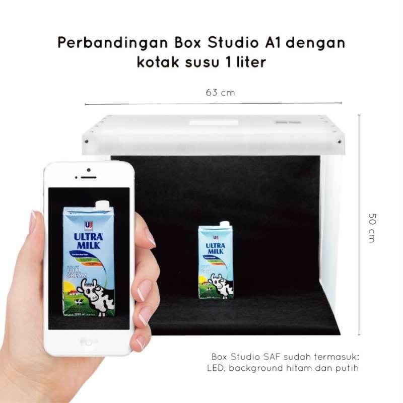 Promo Saf Paket Studio Mini Box Dan Alasfoto Ukuran A1 Motif Bebas ...