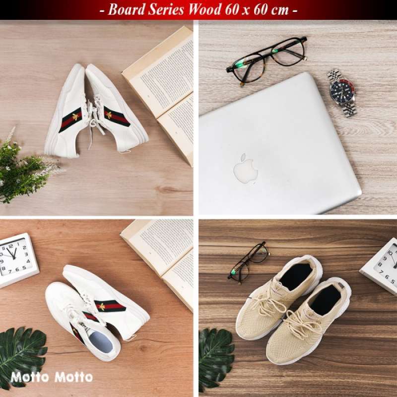 Promo Alas Foto Board Medium 60 X 60 Cm Motif Kayu Backdrop Background ...