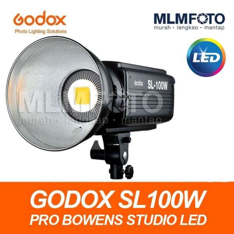 Promo Godox Sl100 Studio Led Bowens Mount Sl 100 Sl-100 Sl100W Sl 100W ...