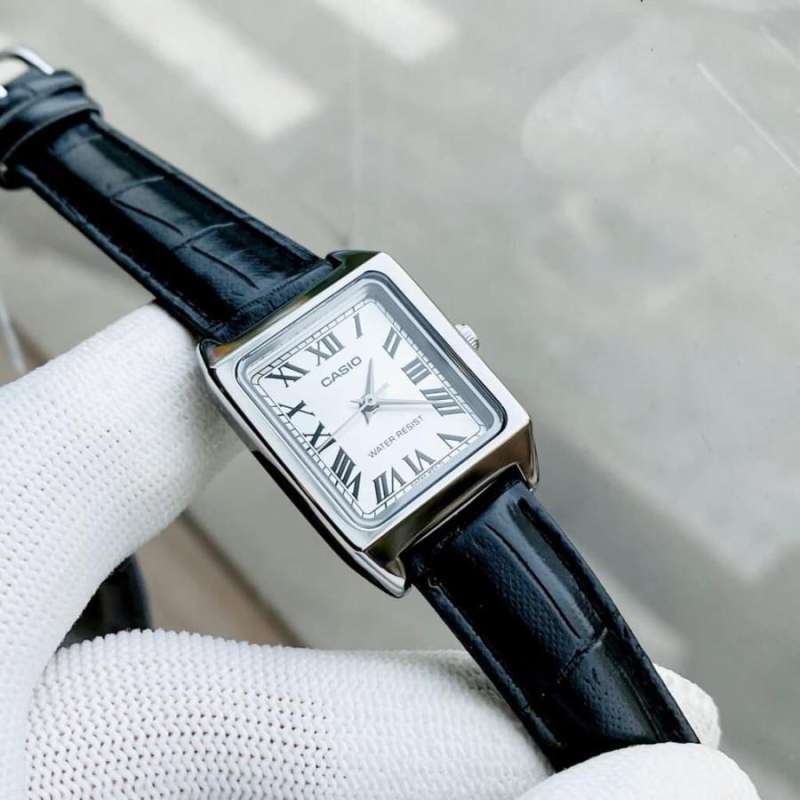 Jual CASIO LTP-V007L-7B1UDF Jam Tangan Wanita Analog Kulit Hitam Romawi ...