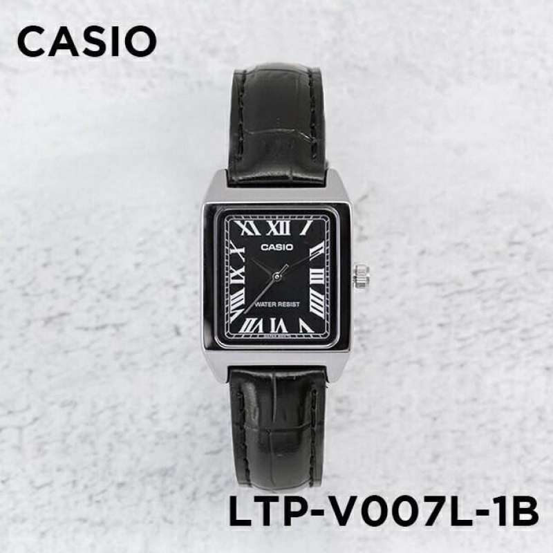 Jual CASIO LTP-V007L-1BUDF Jam Tangan Wanita Analog Kulit Hitam Romawi ...