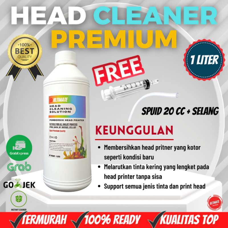Promo Head Cleaner Premium 1 Liter Pembersih Head Printer Diskon 17% di ...