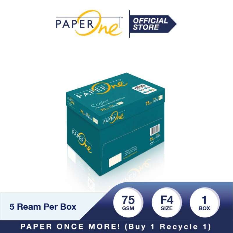 Jual B2b- Paperone Kertas F4 75gr Copier 1 Box (2500 Lembar) Kertas Hvs ...