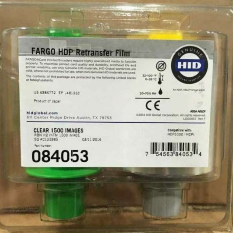 Jual Fargo Hdp Retransfer Film 084053 Original Printer Id Card Di ...