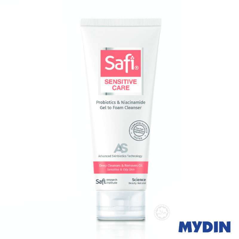 Jual Safi Sensitive Care Probiotics & Niacinamide Gel Foam Cleanser ...