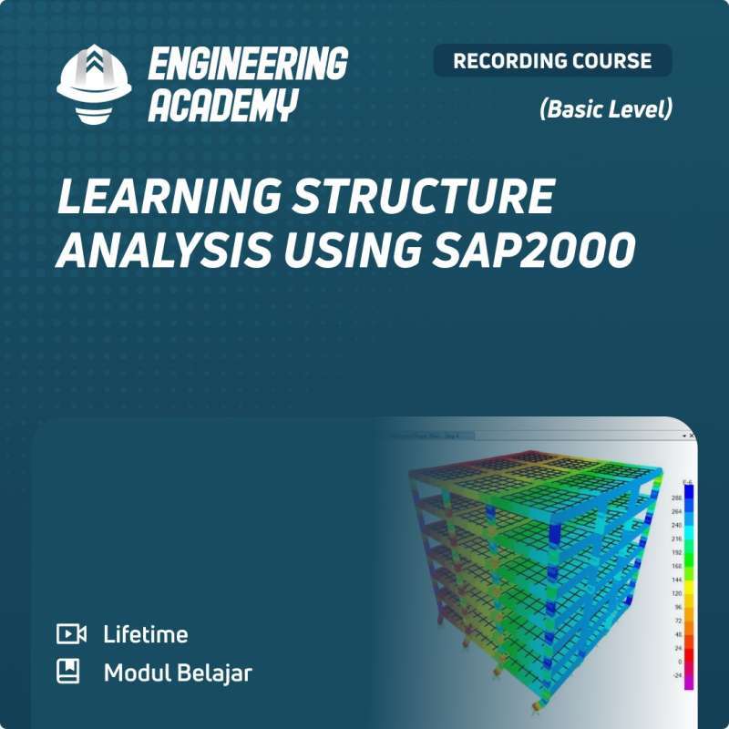 Promo Learning Structure Analysis using SAP2000 Diskon 67% di Seller Engineering Academy ...