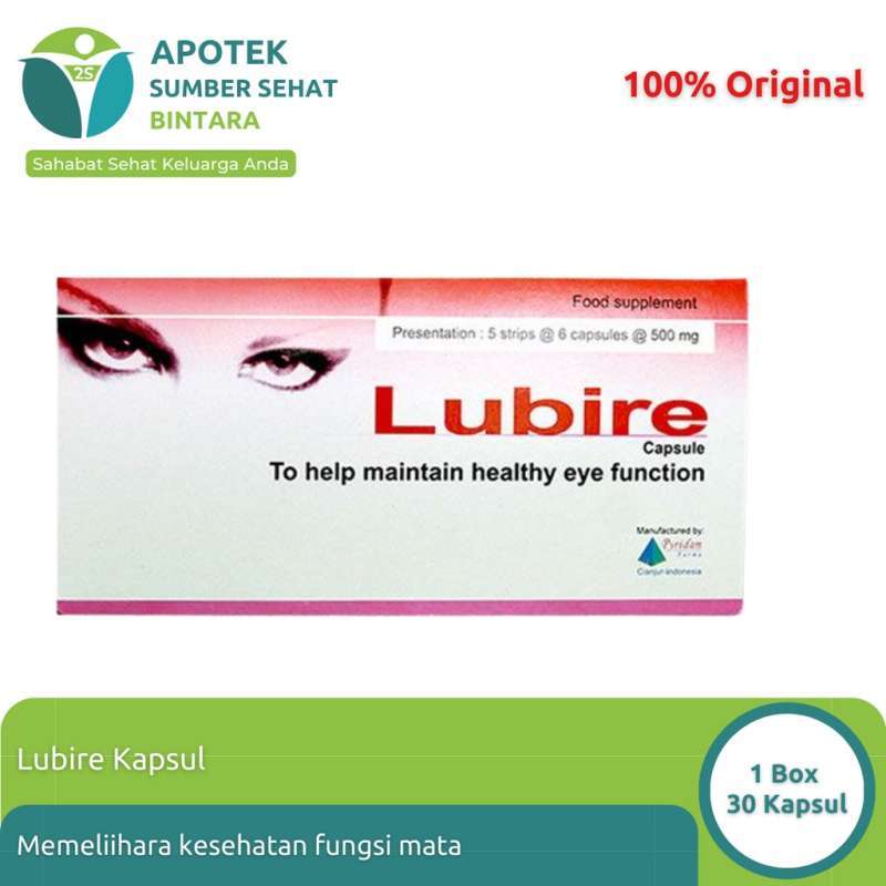 Jual Lubire Vitamin Mata 1 Box 30 Kapsul di Seller Apotek Sumber Sehat ...