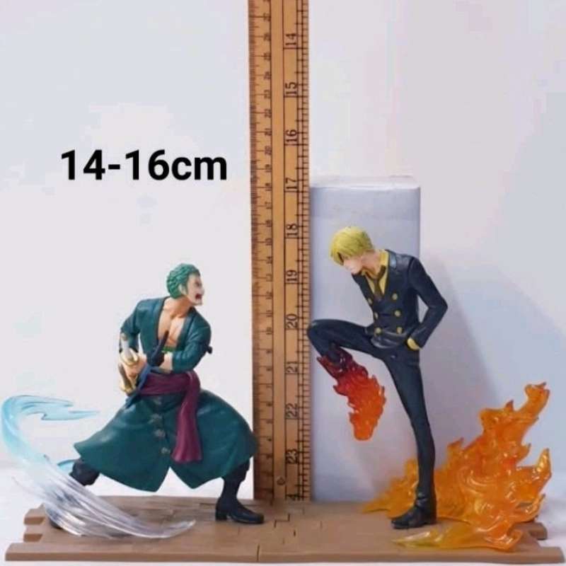 Jual one piece roronoa zoro and sanji figure set 2pcs di Seller toko ...