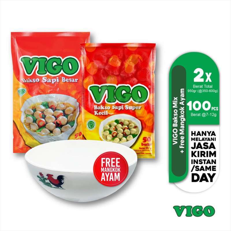 Jual VIGO Bakso Mix + FREE Mangkok Ayam Halal di Seller KIMBO Jakpus ...