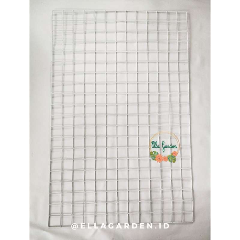 Jual Ram Besi Wire Mesh Wall Grid 95x115cm Putih Vertikal Garden di ...