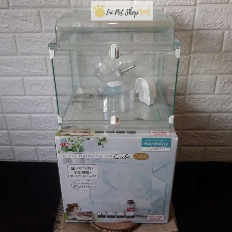 Promo GEX GLASS HARMONY 300 CUBE IMPORT JEPANG KANDANG HAMSTER BEST SELLER Diskon 33% di Seller ...