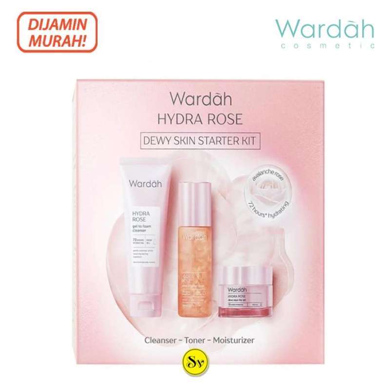 Promo Wardah Hydra Rose Dewy Skin Starter Kit Diskon 28% di Seller ...