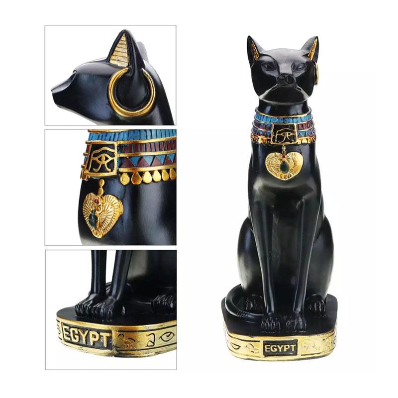 Promo Handmade Patung Dewa Kucing Raja Firaun Zaman Mesir Kuno Pajangan ...
