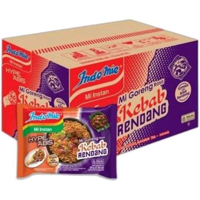 Jual Indomie Hype Abis Mi Goreng Rasa Kebab Rendang - 1 Dus Isi 40 pcs ...