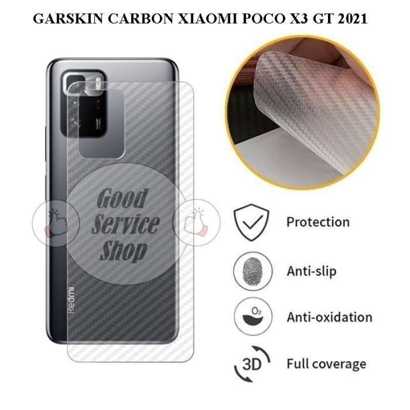 Jual Garskin Carbon Xiaomi Poco X3 GT Back Screen Stiker Sticker Skin ...