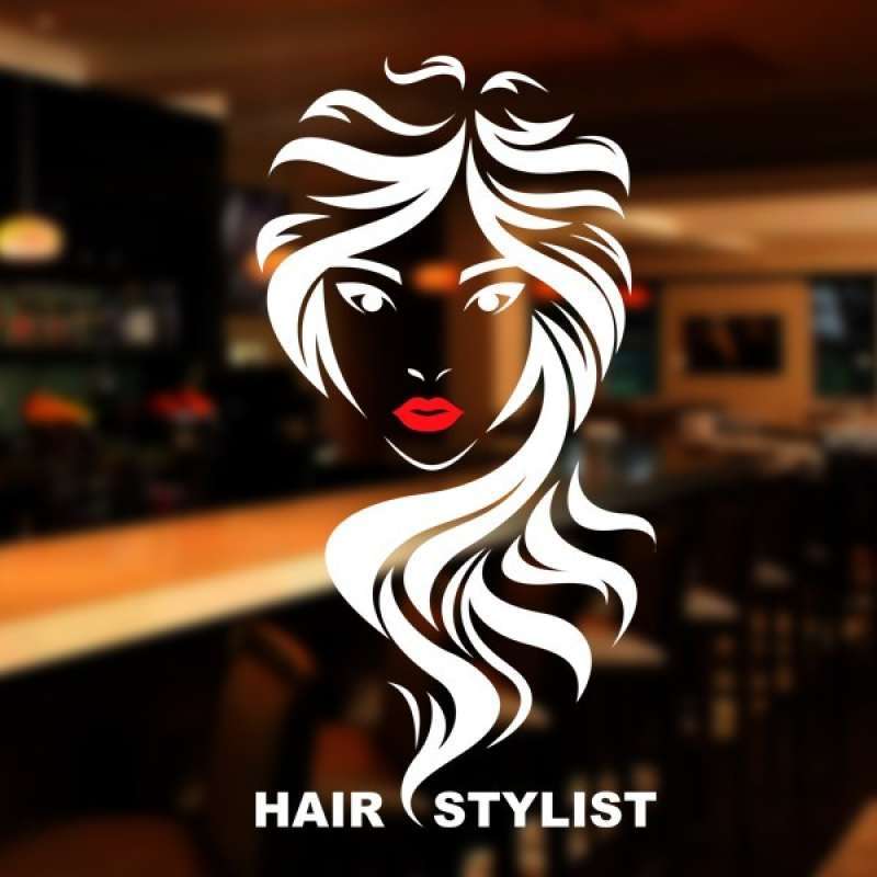 Promo Wall Stiker Salon Hair Stylist Salon Usaha Sticker Dinding Kaca ...