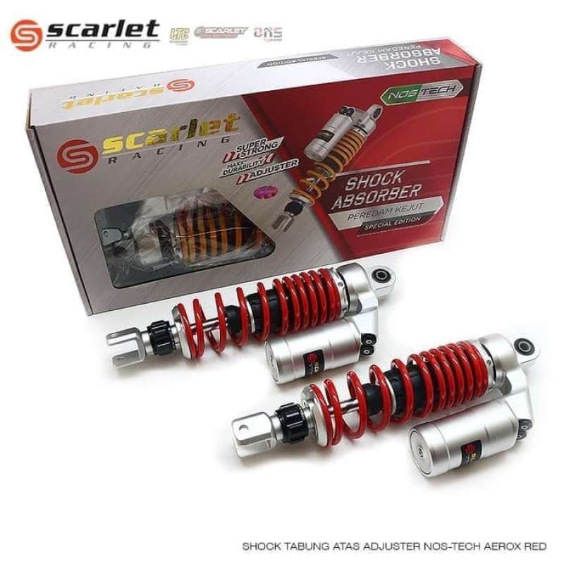 Jual SCARLET RACING SHOCK ADJUSTER TABUNG ATAS AEROX 155 ..LEXY NOSTECH ...