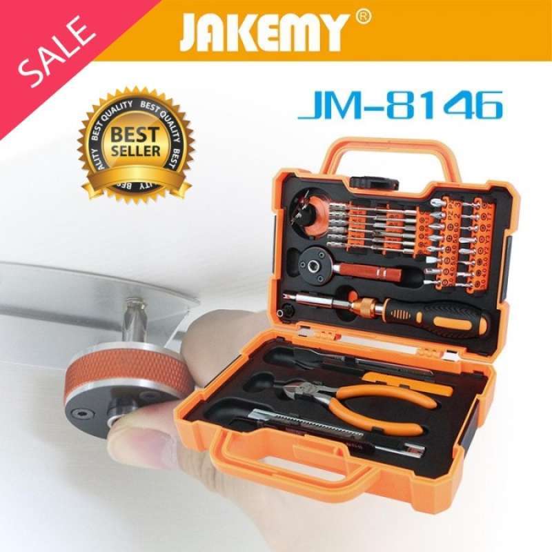 Jual Jakemy Set 47 Jenis Kepala Obeng Magnetik + Fleksibel Rod / Tool ...
