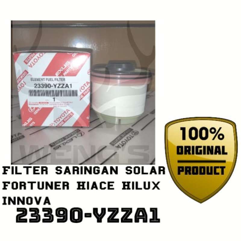 Jual filter saringan solar 23390-YZZA1 Fortuner Hiace Hilux Innova ...
