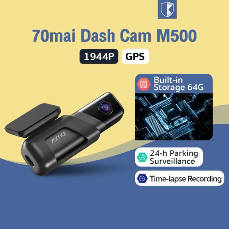Promo 70mai Dash Cam M500 1944P FOV 170 GPS Built-in 64G 70mai Car ...