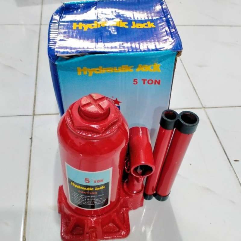 Jual DONGKRAK MOBIL 5 TON HIDROLIK HYDRAULIC JACK BOTOL TRUK di Seller ...