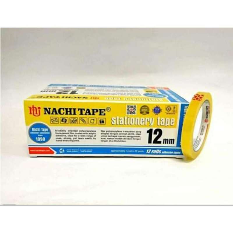 Jual ISOLASI NACHI 12MM X 72 YARD (DUS KUNING) di Seller Aneka ...