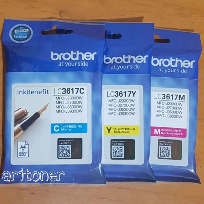 Jual TINTA BROTHER LC3617 (BK,C,Y,M) di Seller Aritoner - Pasar Manggis ...