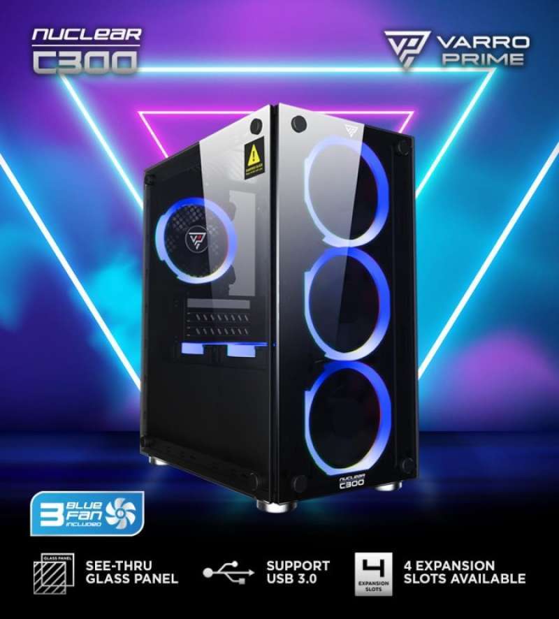 Promo Pc Case Gaming Varro Prime Nuclear C300 - Casing Komputer Varro ...