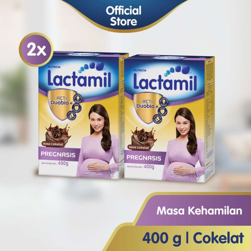 Jual Paket Isi 2 - Lactamil Pregnasis Minuman Ibu Hamil Coklat 400gr di ...