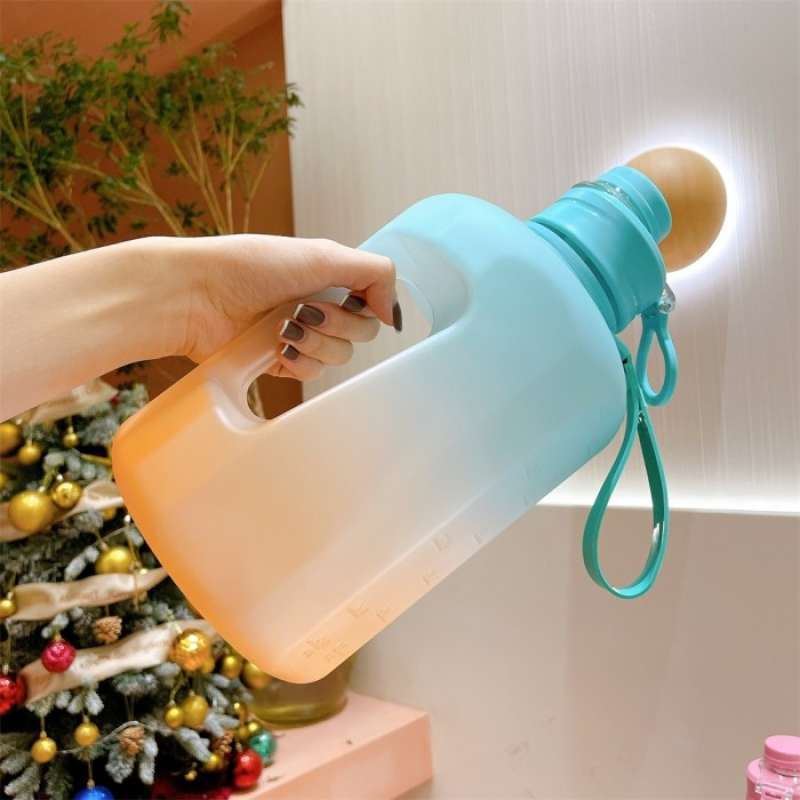 Promo Botol Air Kapasitas Besar 2.2l Bahan Plastik Warna Gradasi Matte ...