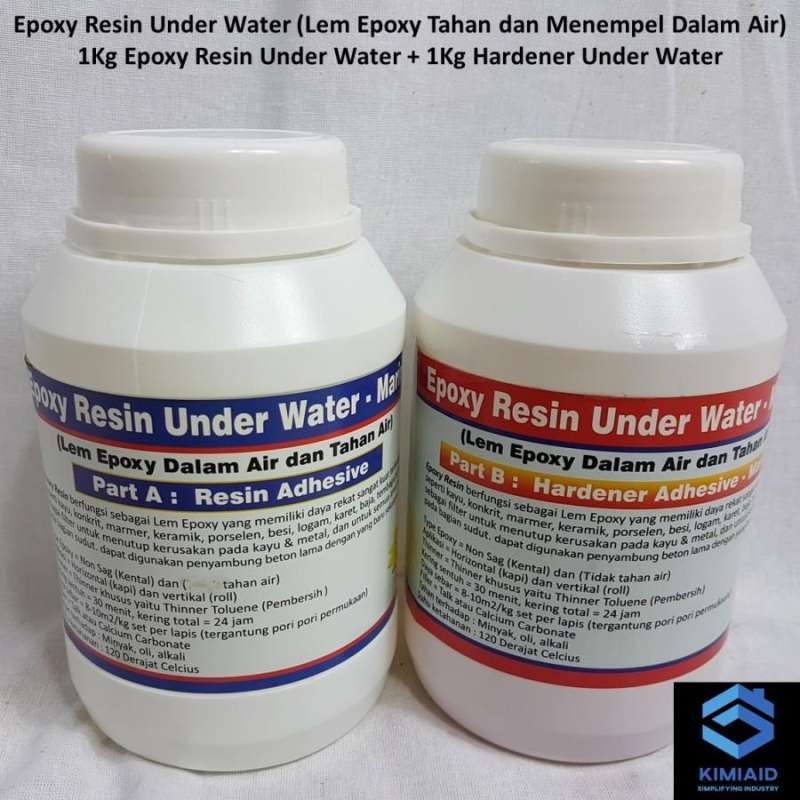 Jual Epoxy Resin Under Water - 2Kg - Lem Epoxy Tahan Air Kaca Besi ...
