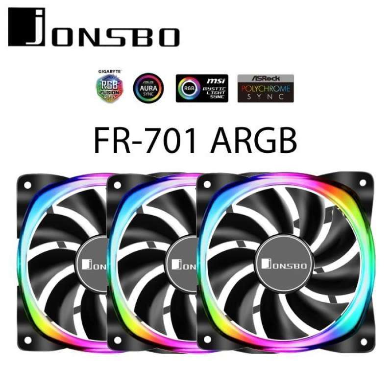 Jual JONSBO FR-701 ARGB FAN CASE 3IN1 FAN CASING RGB di Seller ...