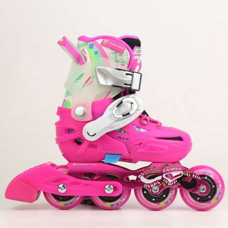 Jual Sepatu Roda Inline Skate Junior Flying Eagle S6S Pink di Seller ...