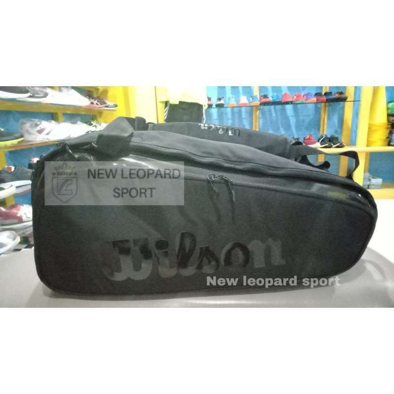Jual Tas Raket Tenis Wilson Super Tour 9 PK PRO STAFF Black / Tas Tenis ...