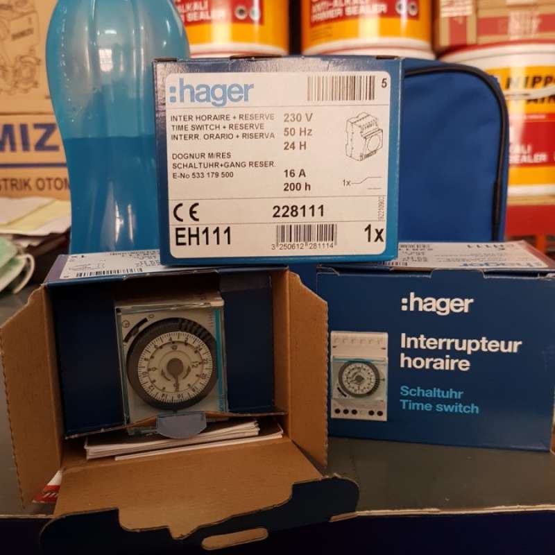 Jual TIMER / TIME SWITCH / HAGER EH111 SWITCH ANALOG OTOMATIS 24H di ...