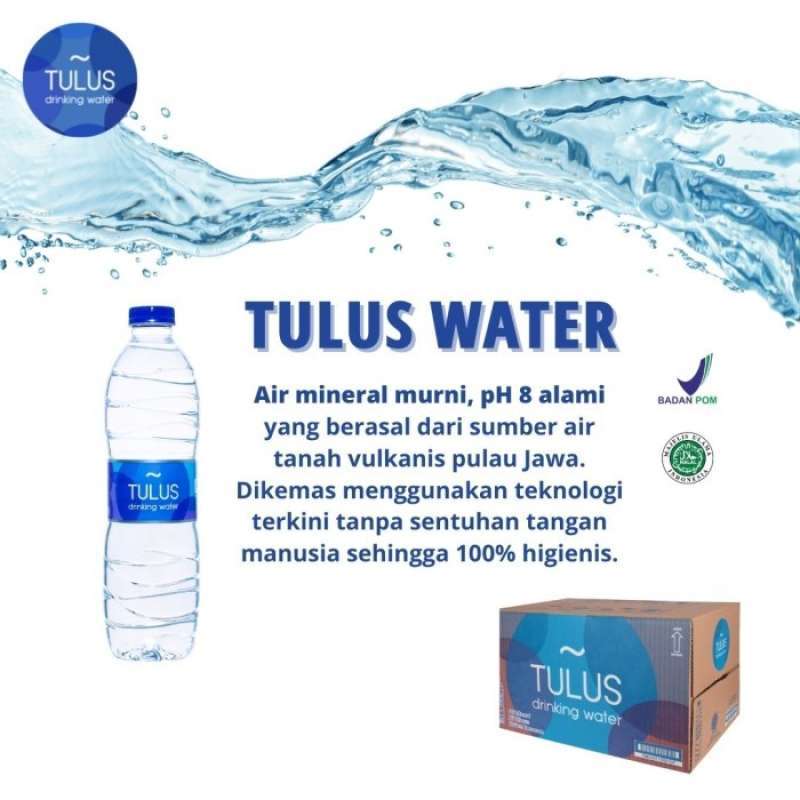 Promo Air Mineral Tulus Ph8 Botol Plastik Pet - 600 Ml (kemasan Karton ...