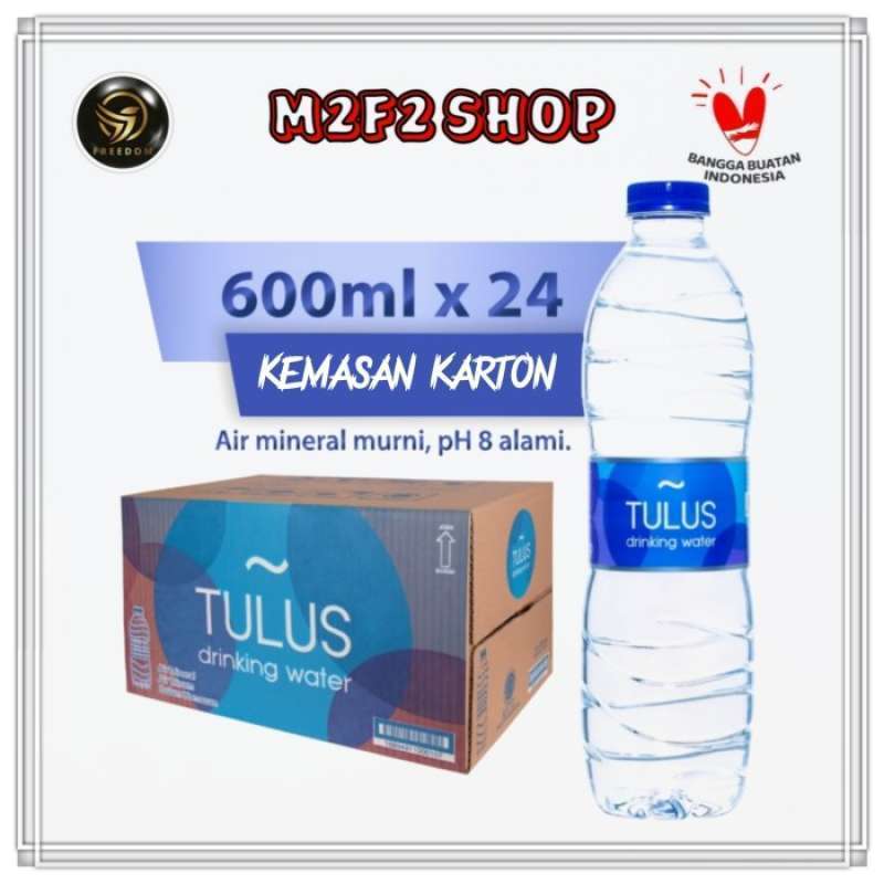 Promo Air Mineral Tulus Ph8 Botol Plastik Pet - 600 Ml (kemasan Karton ...