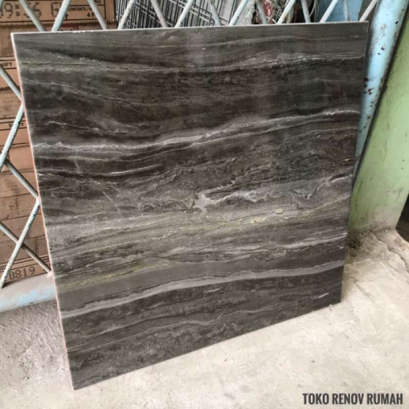Promo Keramilk Lantai 50x50 Hitam Motif Marmer/ Keramik Dinding Hitam ...