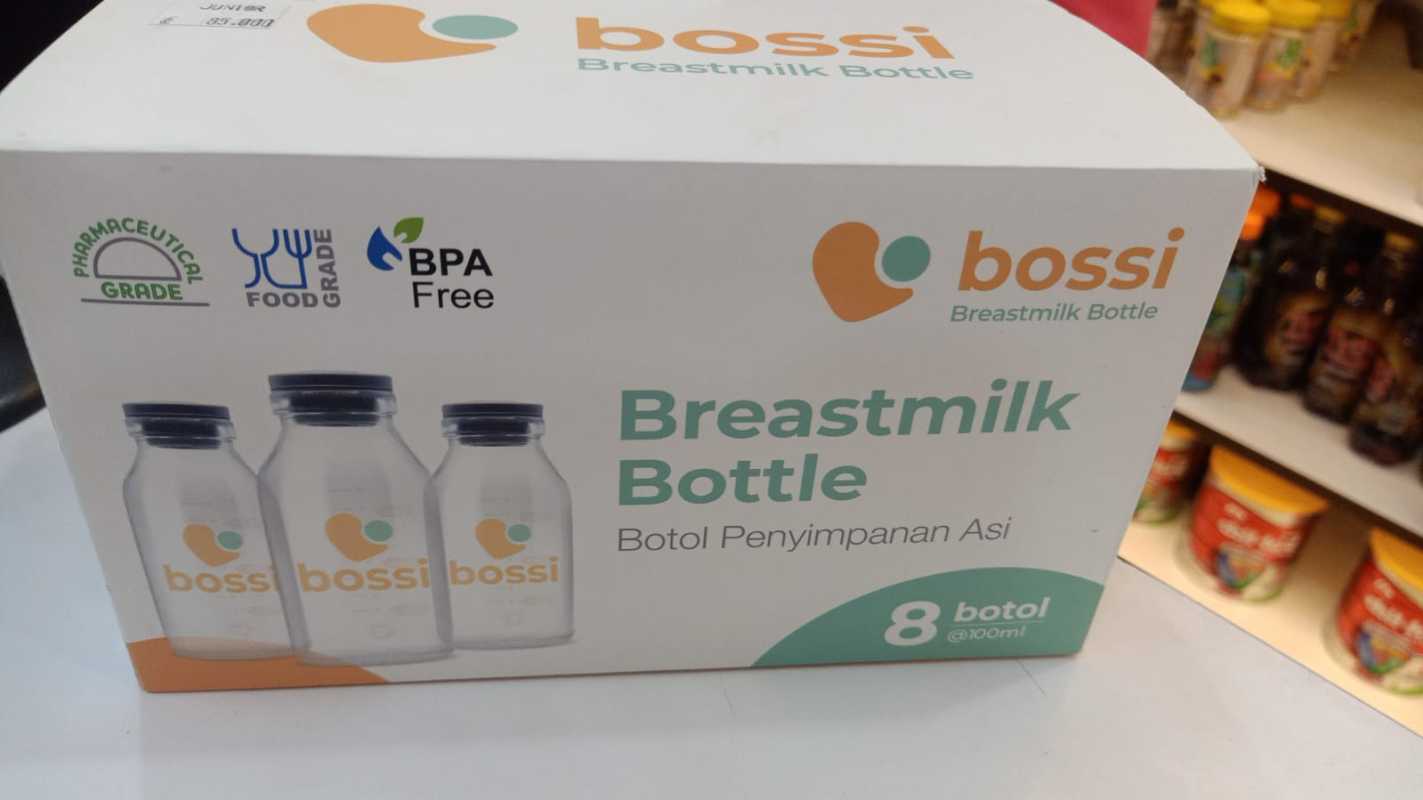 Jual Bossi Breat Milk Botol Asi Kaca 100 ml 1 Box isi 8 Botol di Seller ...