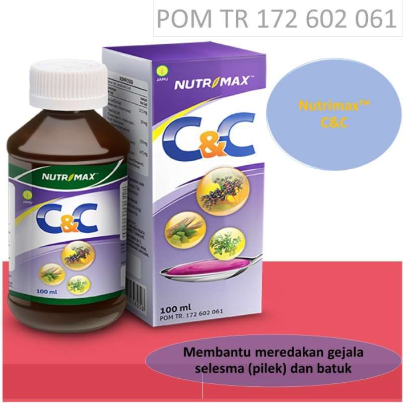 Jual Obat Radang Tenggorokan Ringan Nutrimax C&C Syrup di Seller Alfa ...