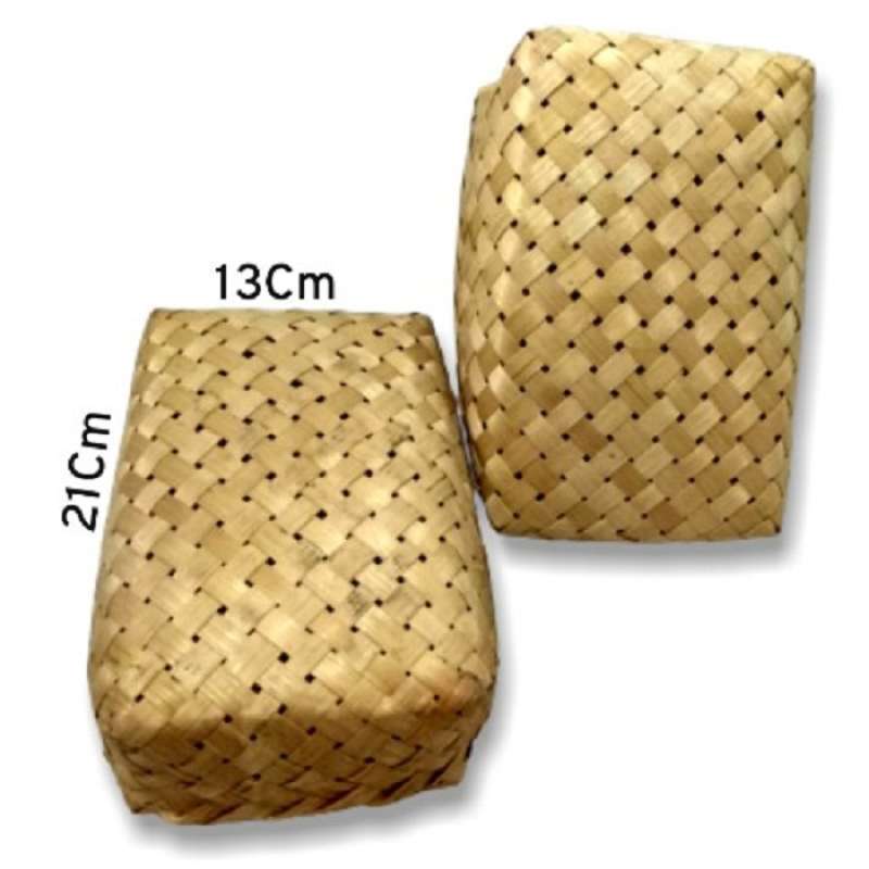 Jual BESEK BAMBU BESEK CANTIK PERSEGI PANJANG UKURAN 21x13 CM di Seller ...