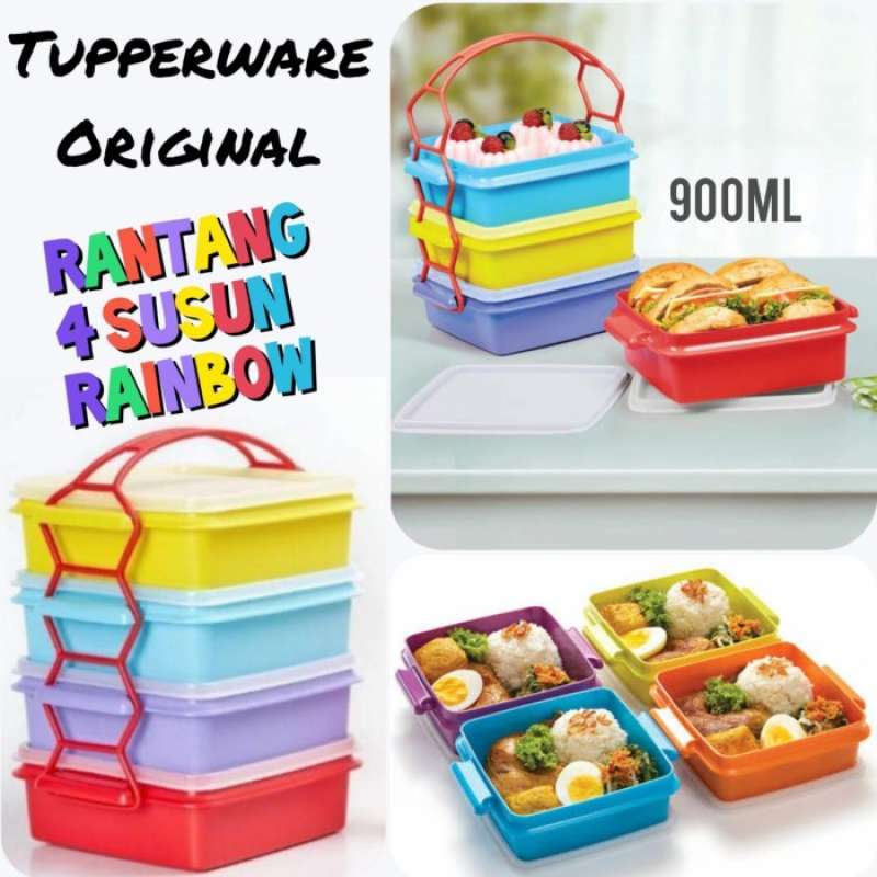 Jual Tupperware Kotak Makan Rantang Besar Wadah Bekal Nasi Ikan Daging ...