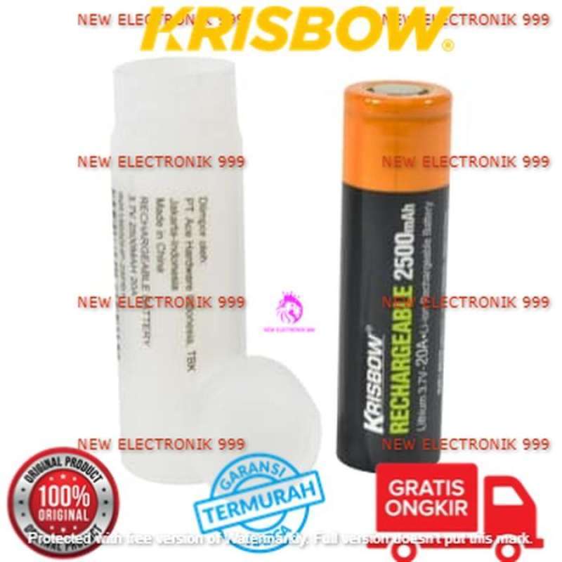 Jual Krisbow Baterai Rechargeable 3.7v 2500 Mah 20a RECHARGEABLE ...